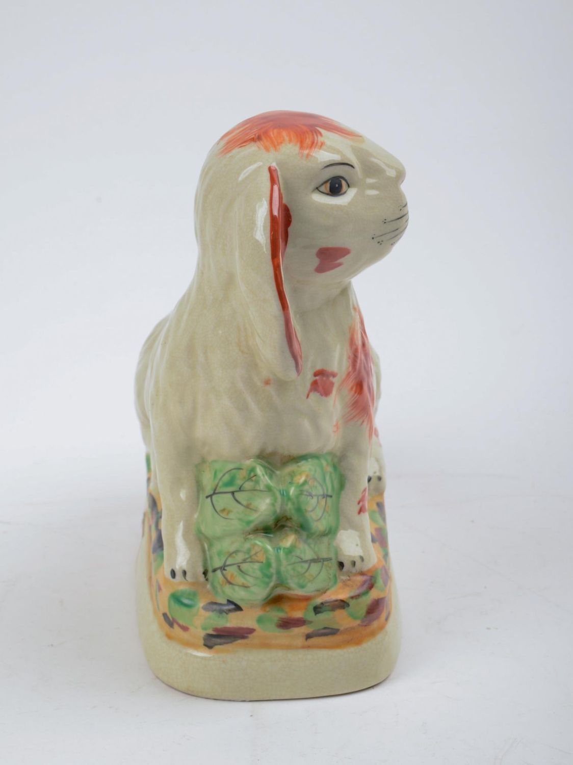 Lot 396 - STAFFORDSHIRE RABBIT FIGURINE. | Chapel Street Auctions