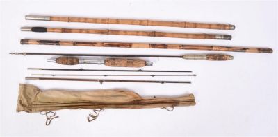 Lot 118 - VINTAGE BAMBOO AND METAL FISHING ROD | Chapel Street Auctions