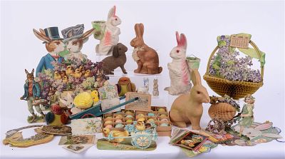 Lot 290 - GROUP OF VINTAGE EASTER DECORATIONS AND FIGURES | Chapel ...