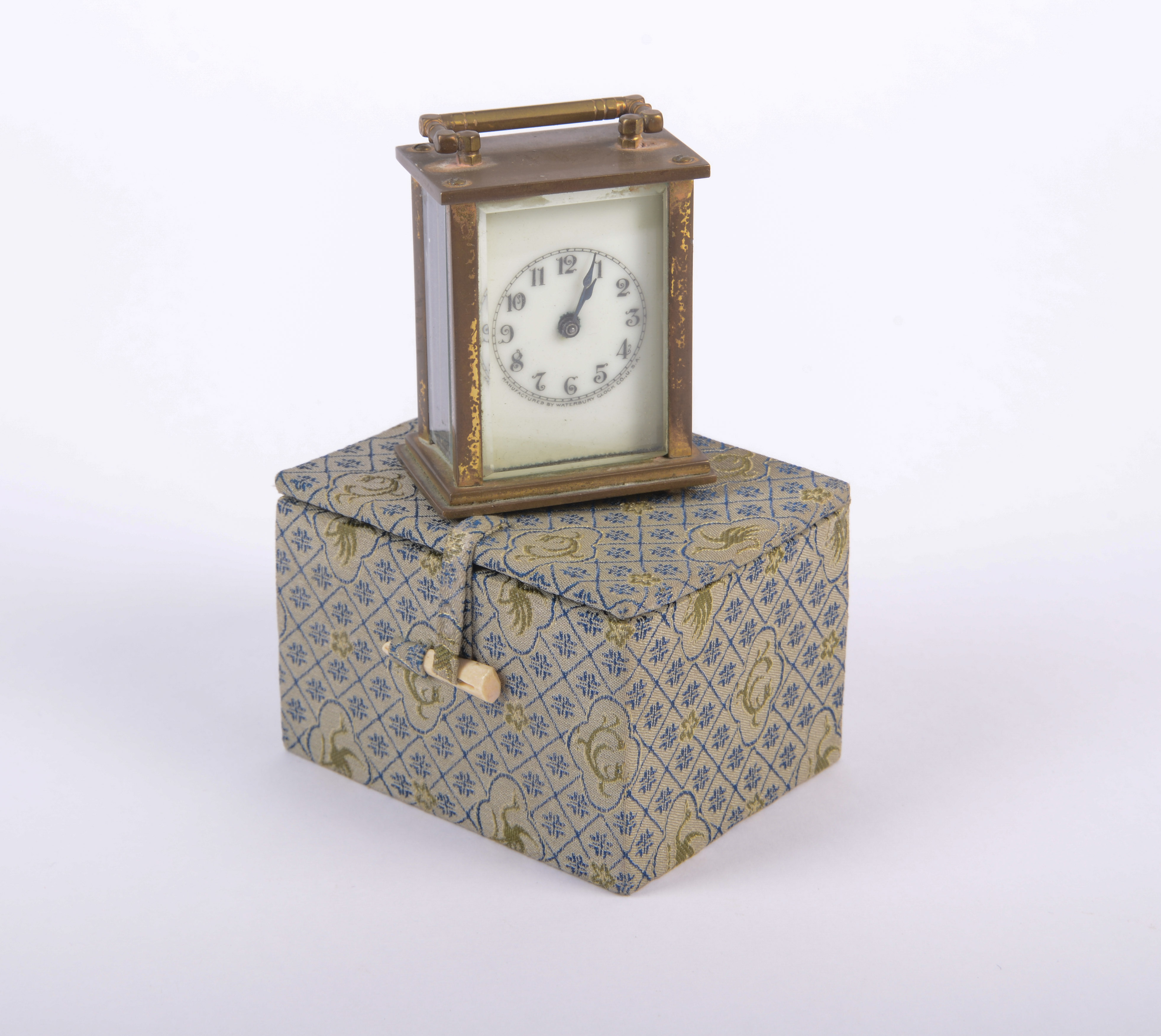 Lot 167 - Antique Miniature Brass Desk Clock in Box | Chapel Street Auctions