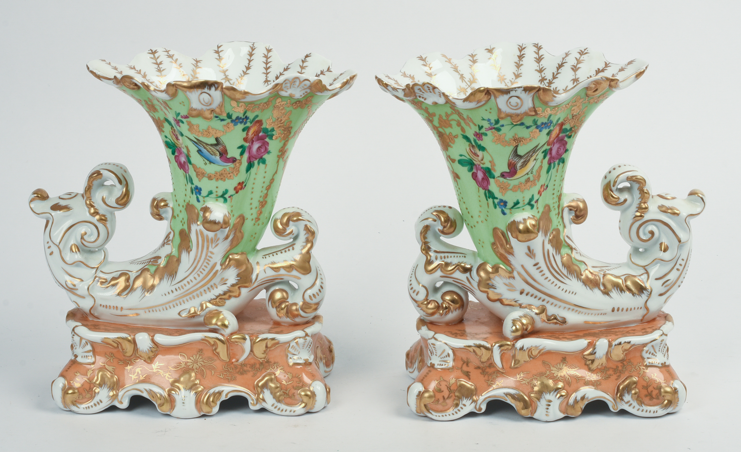 Lot 61 - Pair of Chelsea House Spill Vases. | Chapel Street Auctions
