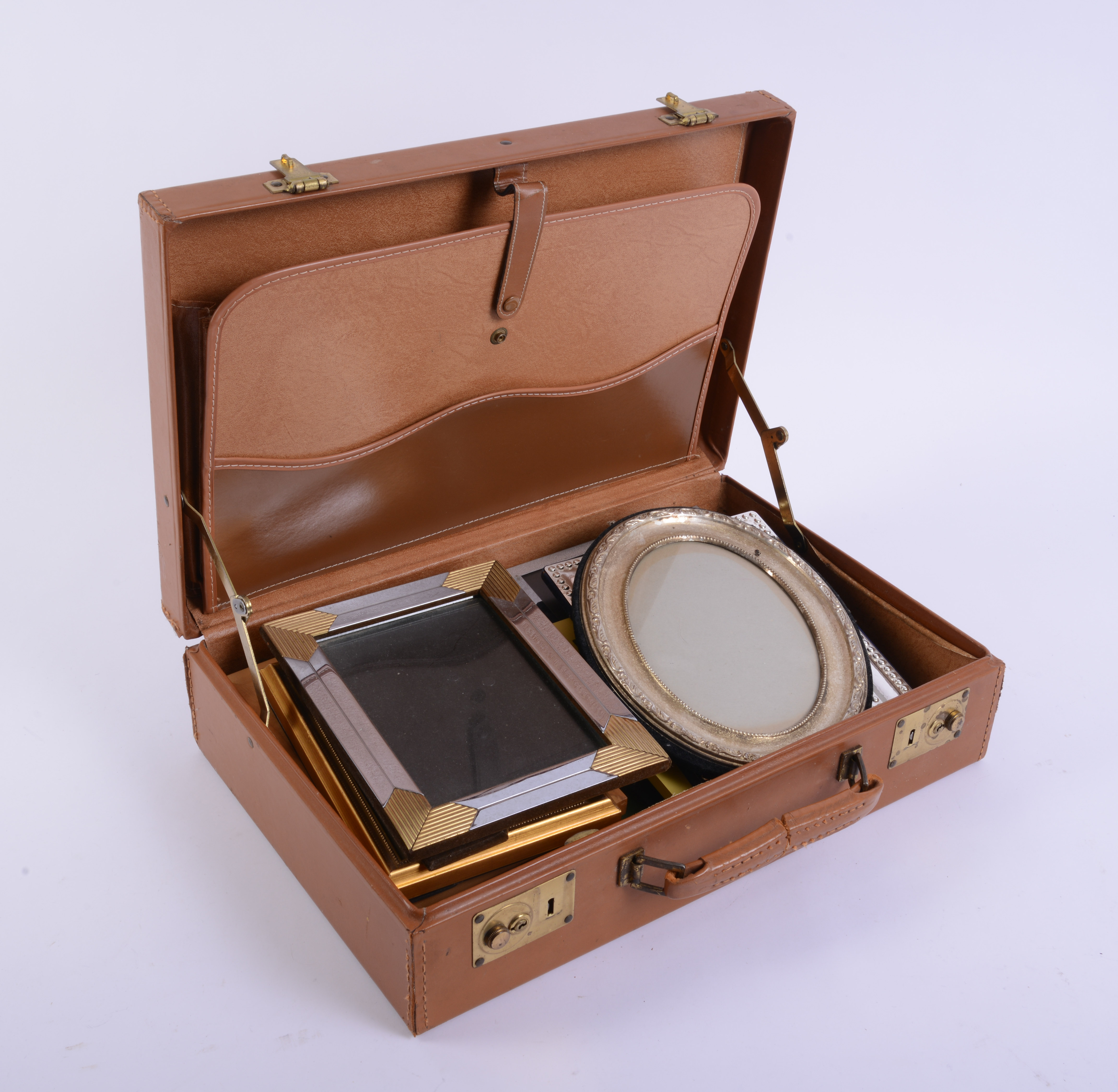 Lot 285 - Suitcase Full of Picture Frames. | Chapel Street Auctions