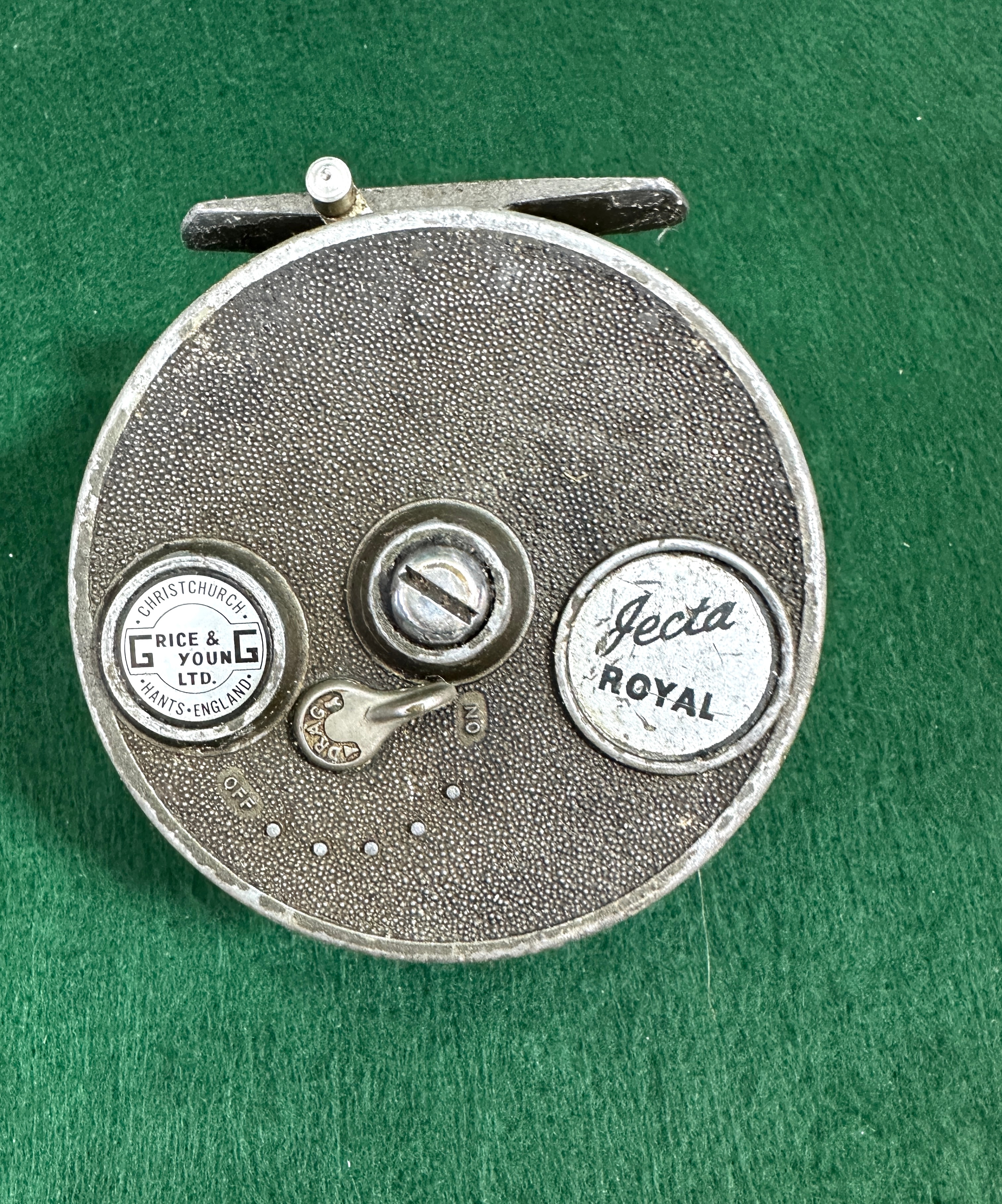 Lot 28 – Grice & Young 3 5/8″ Jecta Royal Fishing Reel – Clumber ...