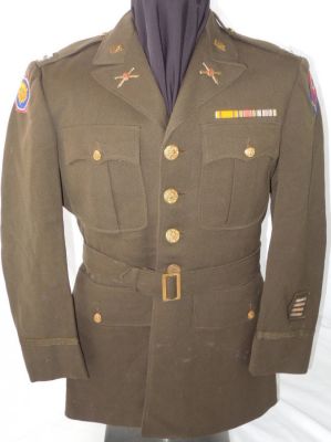 Lot 70 - WWII US Army 106th Infantry Div. Captain Uniform | CNY Militaria