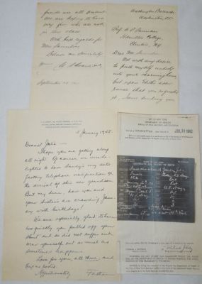 Lot 180 - Signed Army General US Grant III Letters & Certificate | CNY ...