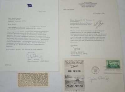 Lot 181 - Air Force General McCoy Signed FDC & Letters Group | CNY ...