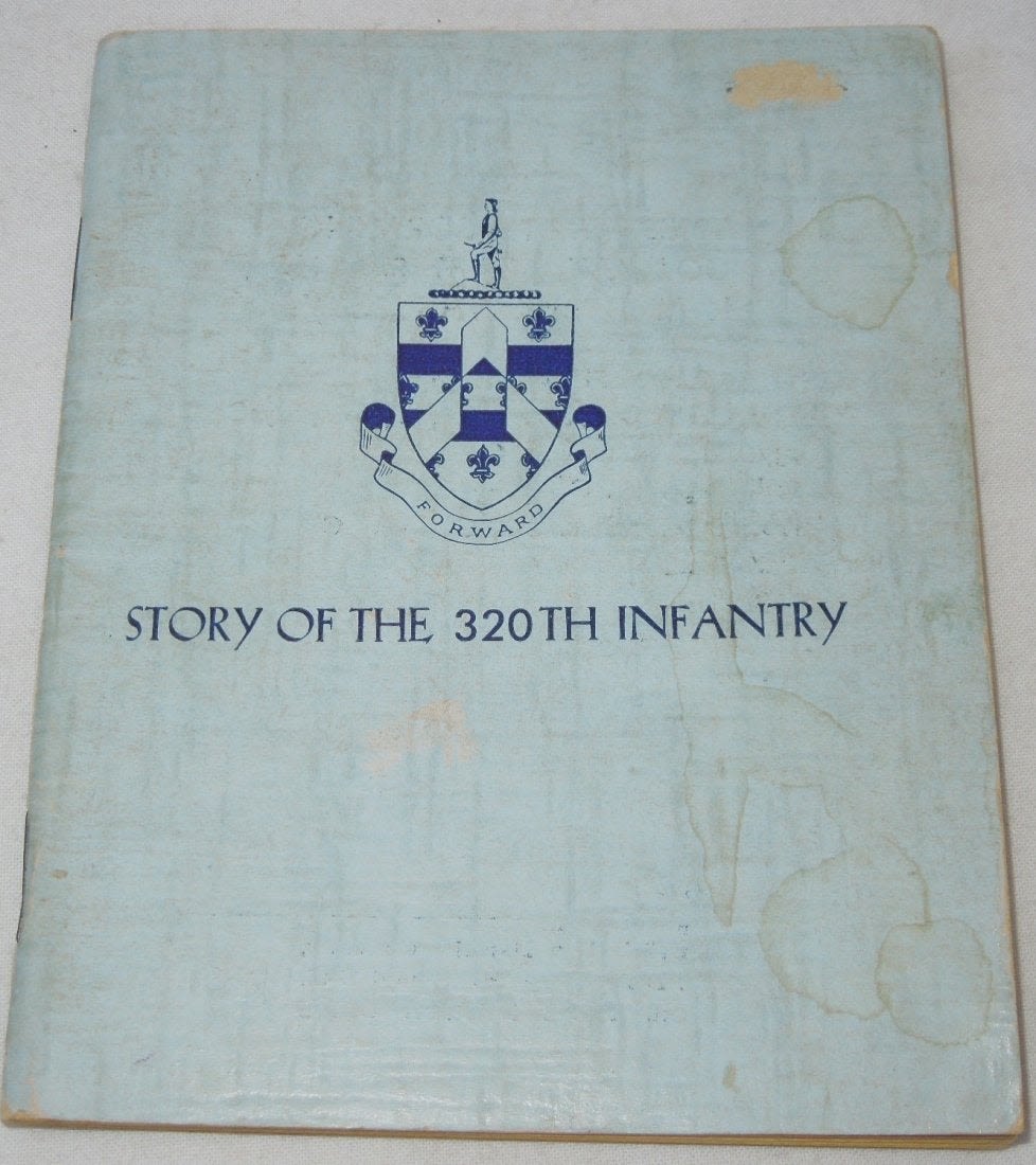 Lot 224 - US Army Story 320th Infantry Regiment Unit History Book | CNY ...