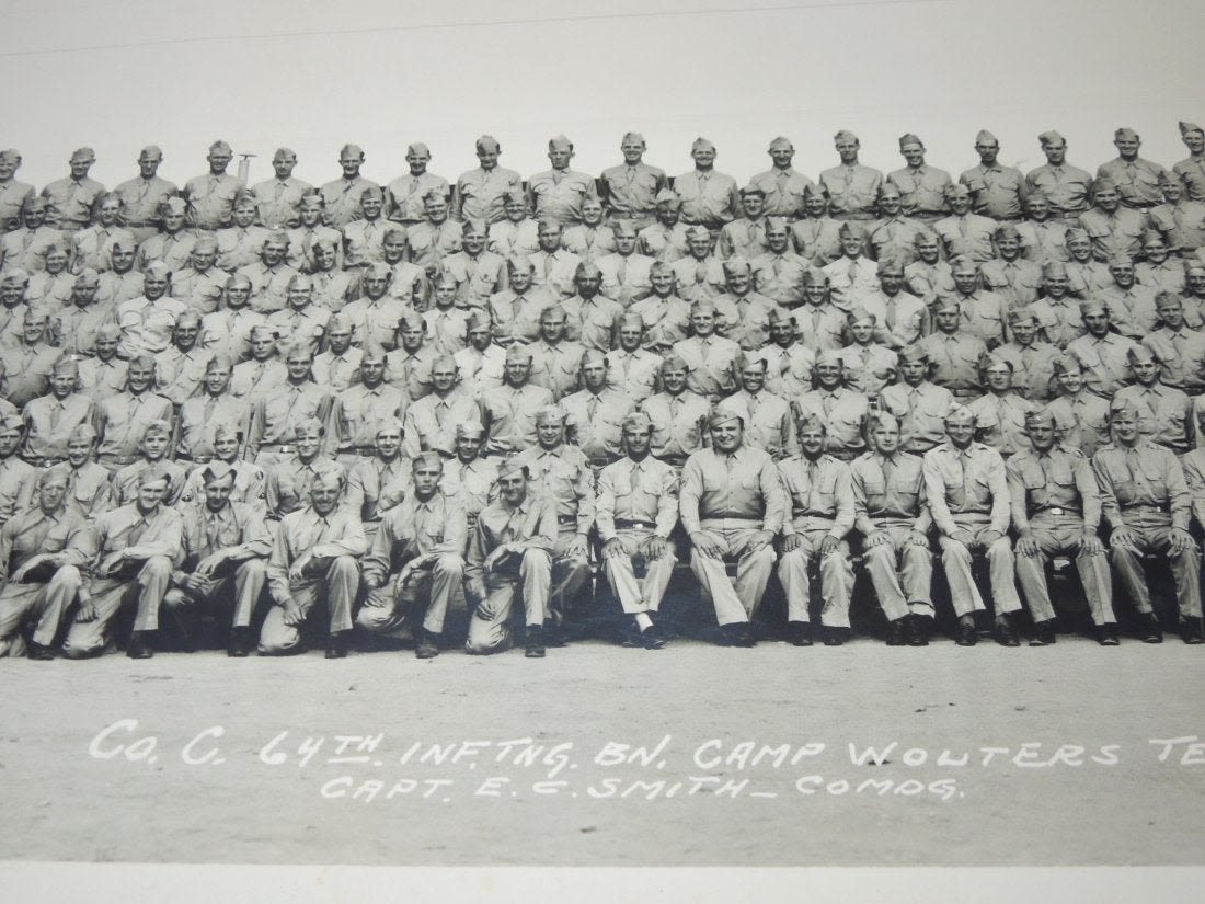 Lot 235 - WWII 64th Infantry Training BN Camp Wolters Unit Photo | CNY ...