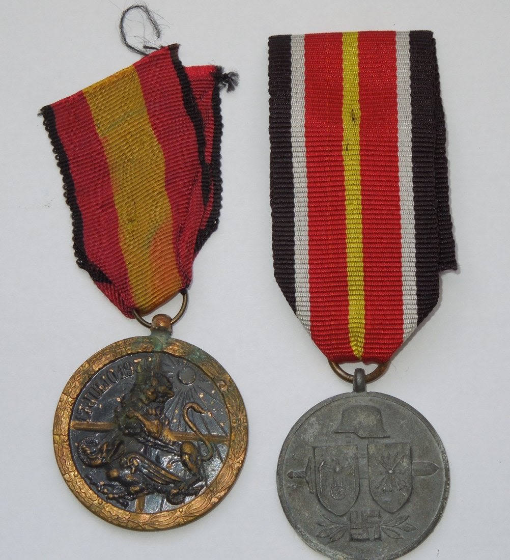 Lot 253B - Spanish Civil War German Blue Division Campaign Medals | CNY ...
