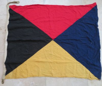 Lot 360 - Maritime Nautical Flag Zulu "Z" Require A Tug | CNY Militaria