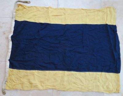 Lot 363 - Maritime Nautical Flag Delta "D" Keep Clear | CNY Militaria
