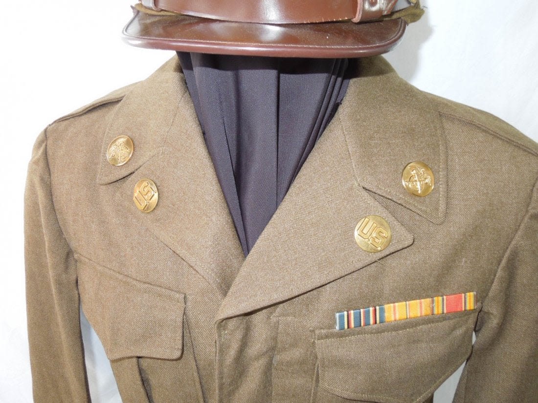 Lot 127 - Post WWII US Army Pacific Quartermaster Uniform & Cap | CNY ...