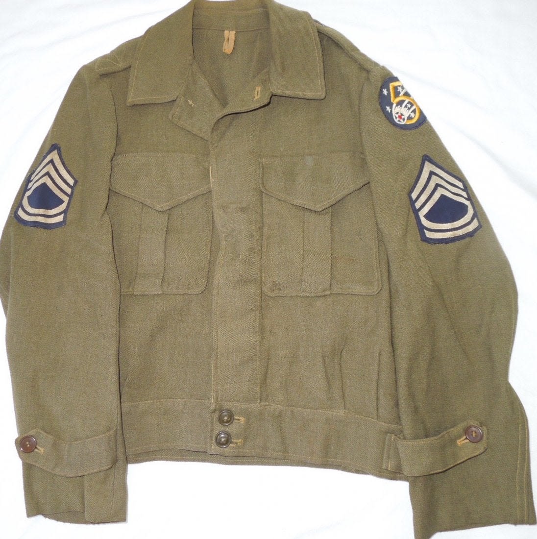 Lot 162 - WWII 5th USAAF Australian Made Ike Jacket | CNY Militaria