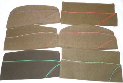 Lot 231 - WWII Lot of US Army Overseas Garrison Caps #3 | CNY Militaria