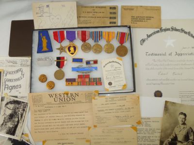 Lot 167 - WWII Army 77th Infantry Div. Purple Heart & Doc Group | CNY ...