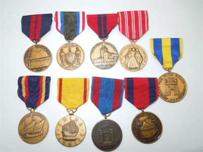 Lot 80 - Lot Restrike US Military Early Campaign Medals | CNY Militaria