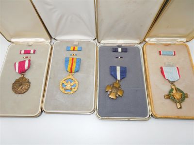 Lot 164 - US Military Medals Air Force Navy Cross Meritorious Service ...