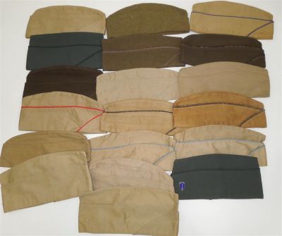 Lot 235 - WWI WWII Korea Vietnam US Army Overseas Garrison Caps Hats ...