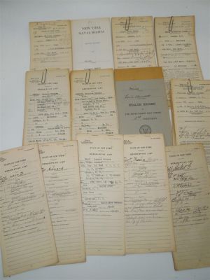 Lot 462 - Early 1900s New York Naval Militia Enlistment Records ...