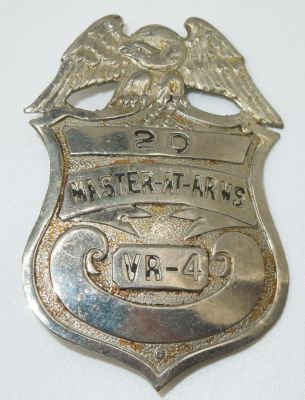 Lot 56 - WWII VR-4 US Navy Master At Arms Badge | CNY Militaria