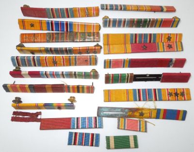 Lot 296 - WWII USMC Marine Corps & USN Navy 1/2 Inch Wide Ribbon Bars ...