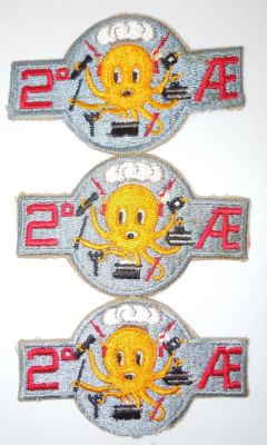 Lot 395 - Vietnam Era Novelty USN Navy 2nd AE Octopus Patches | CNY ...