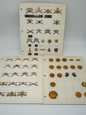 Lot 541 - Vintage US Army Infantry & Cavalry Numbered Pins Insignia ...