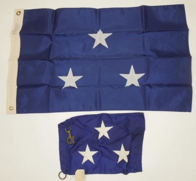Lot 581 - Vintage USN Navy Vice Admiral Officers Flags | CNY Militaria