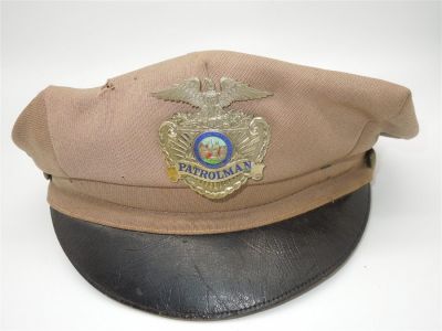 Lot 93 - 1940s California Highway Patrol CHP Cap & Badge | CNY Militaria