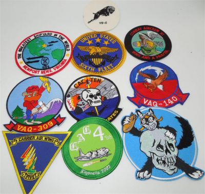 Lot 208 - Modern US Navy Patch Lot VAQ-140 CAW 5 VB-6 CAC TEN | CNY ...