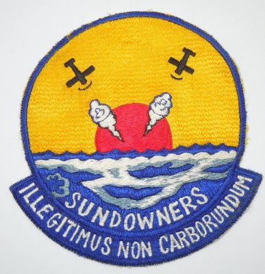 Lot 111 - Korean War US Navy Sundowners VF-111 Fighter Patch | CNY ...