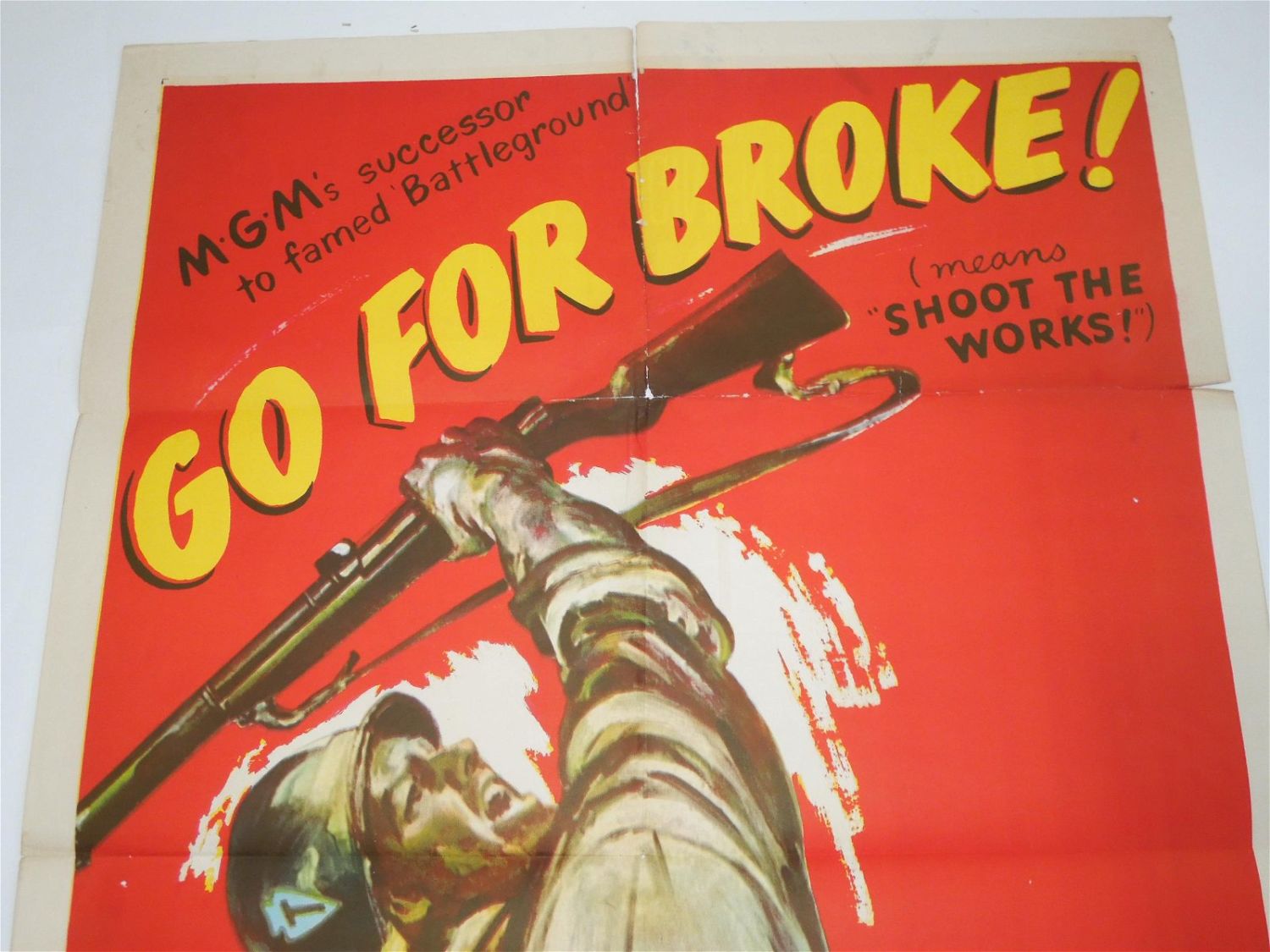 Lot 170 - Vintage 1951 Go For Broke 442nd RCT Van Johnson MGM Movie ...