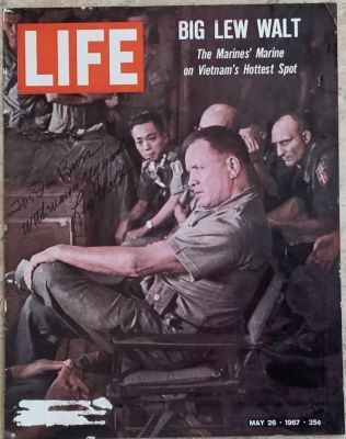 Lot 326 - USMC Marine Corps General Lew Walt Signed Life Magazine Cover ...
