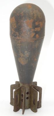 Lot 62 - WWII Inert Military 81mm Training Mortar | CNY Militaria