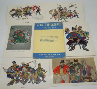 Lot 489 - WWII Szyk Cartoon Caricatures of Hitler Tojo Mussolini ...