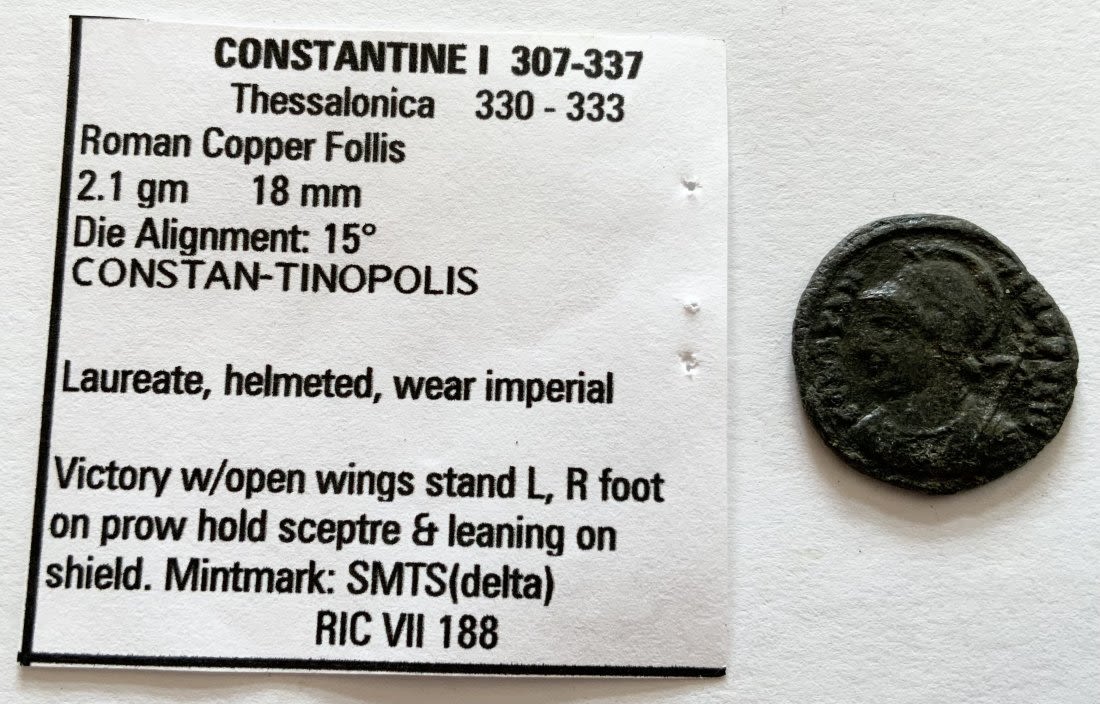 Lot 538 - CONSTANTINE I Thessalonica CONSTAN-TINOPOLIS Ancient Roman ...