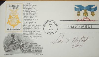 Lot 132 – Post WWII Signed US Medal of Honor MOH Autograph FDC First ...