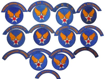 Lot 187A - Lot WWII US Army Air Force Patches & Scroll Tabs | CNY Militaria
