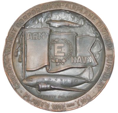 Lot 363 - WWII 1942 Airplane Division Curtiss Wright Buffalo, NY E For ...