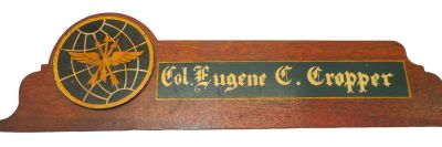 Lot 482 - WWII US Army Air Force Colonel Air Transport Desk Name Plate ...