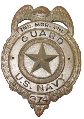 Lot 495A - WWII Era USN Navy Guard Industrial Manager 8th Naval ...