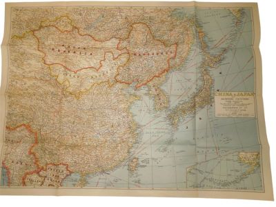 Lot 147 - WWII China Mapped With Japan HEC Robinson Sydney War Map ...