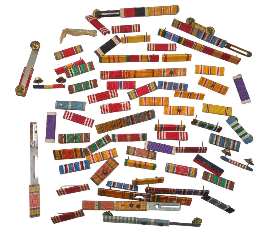 Lot 188 - Lot WWII Korea & Vietnam War US Military Ribbon Bars | CNY ...