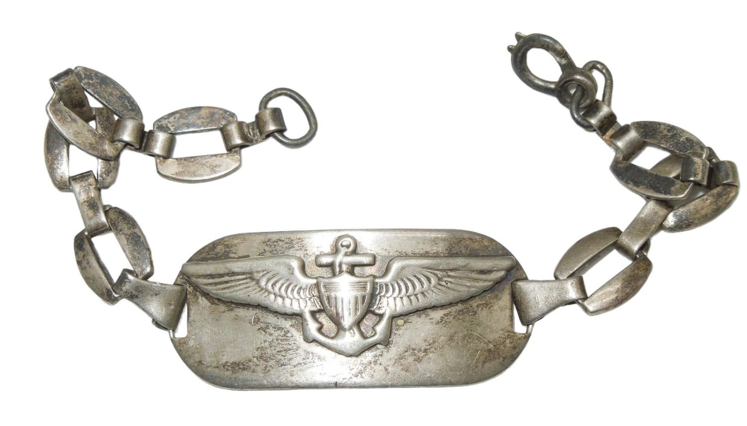 Lot 265 - WWII Sterling Named Engraved USN Navy Naval Aviator Pilot ...