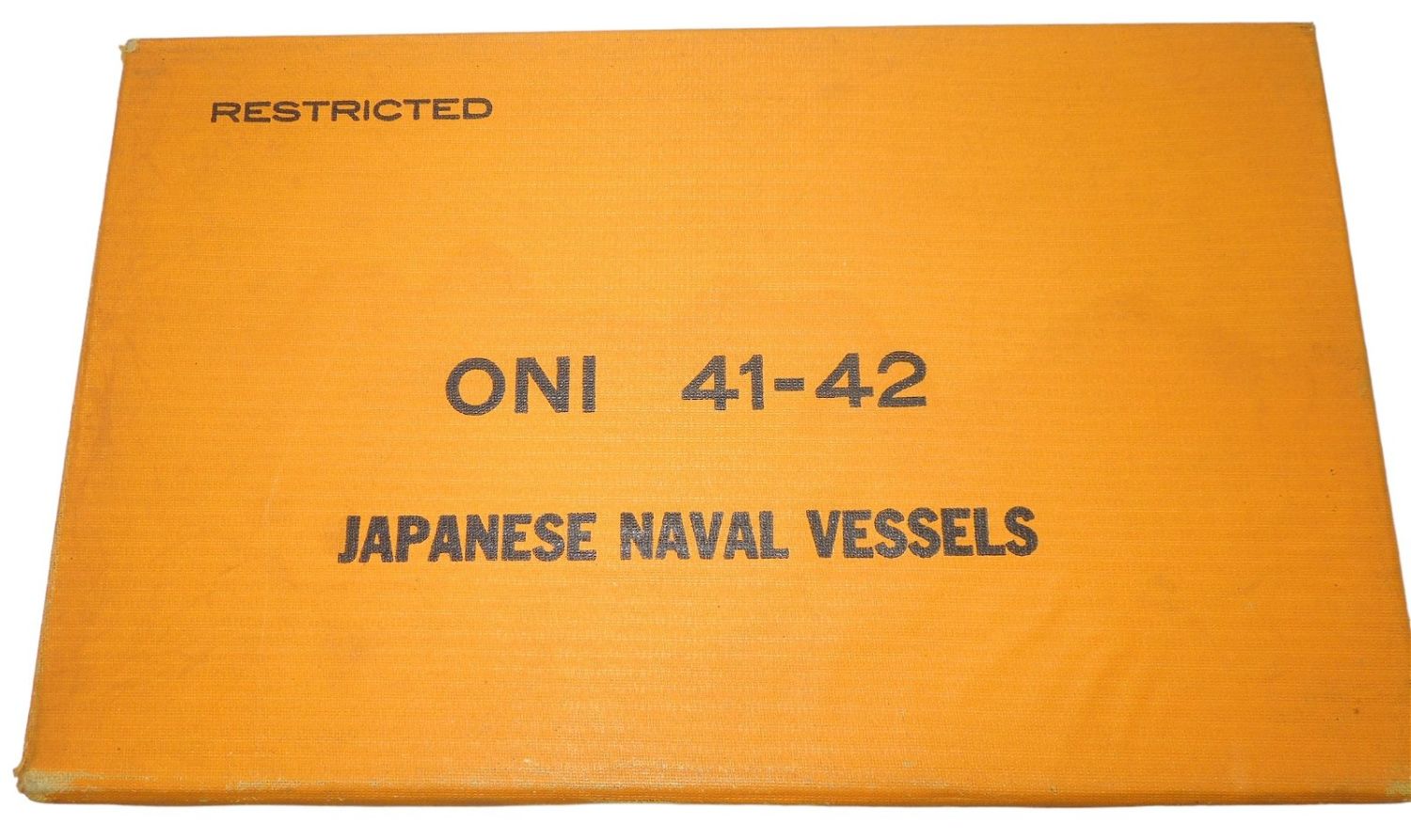 Lot 285 - WWII 1942 USN Navy Naval Intelligence Reference Book Japanese ...