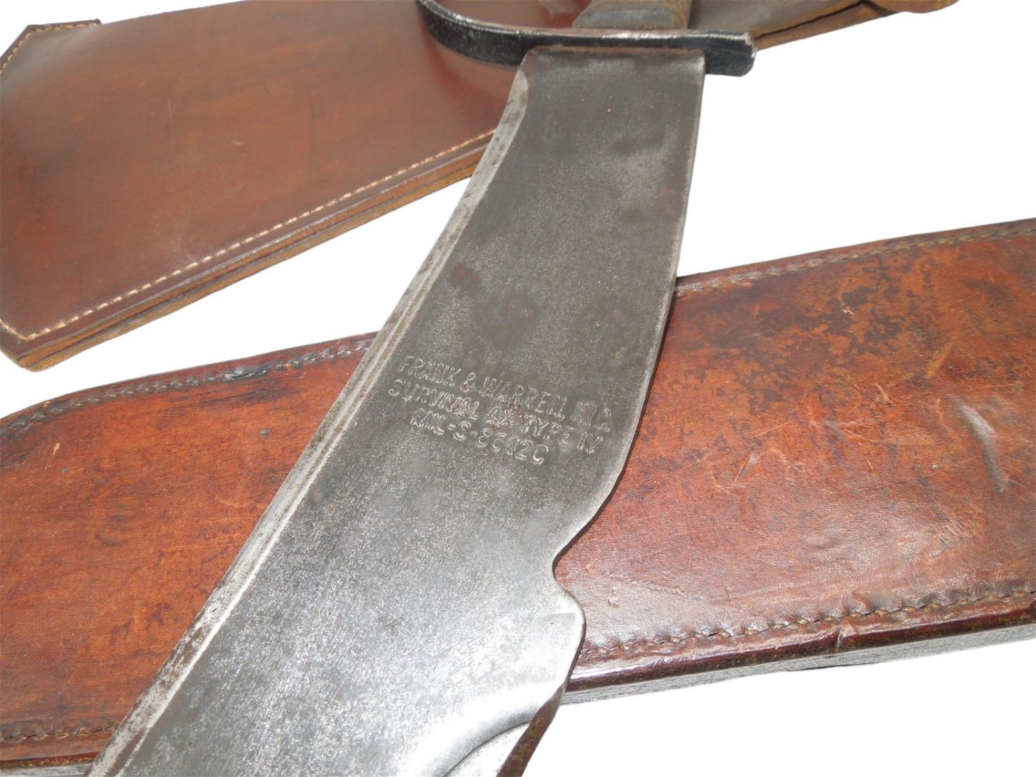 Lot 623 – WWII USMC Marine Corps Bolo Knife & Survival Ax – CNY Militaria