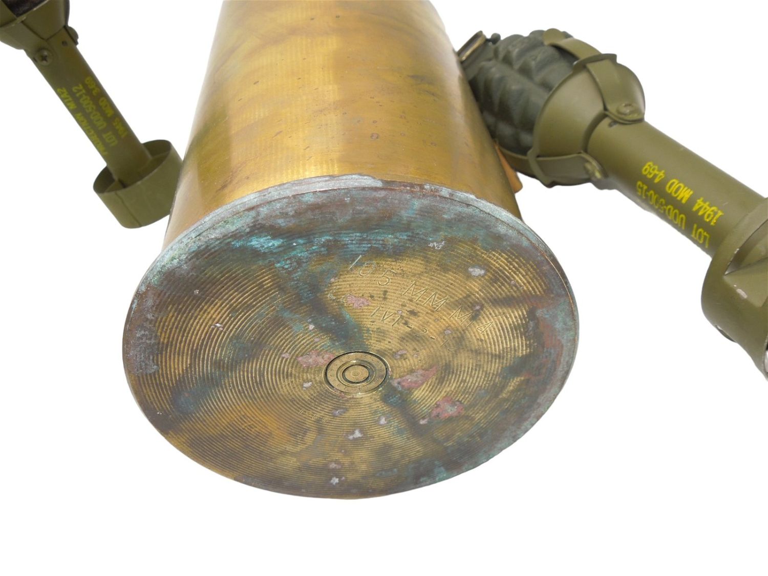 Lot 721 - WWII Era Inert 105mm Artillery Shell & 1944 & 1945 Rifle ...