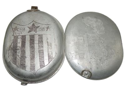 Lot 43 - WWI US Army Engineer & Navy Engraved Mess Kit | CNY Militaria