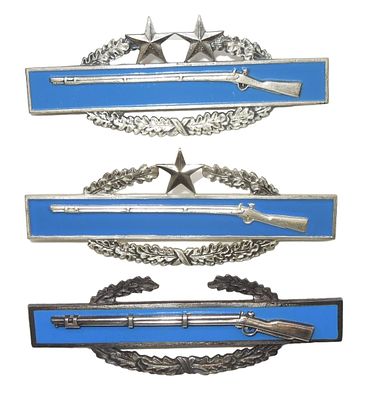 Lot 144 - WWII - Vietnam 1st - 3rd Award US Army Combat Infantry Badges ...