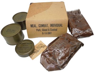 Lot 194 - Vietnam War US Military Meal Combat B-1A Unit Pork Ration ...